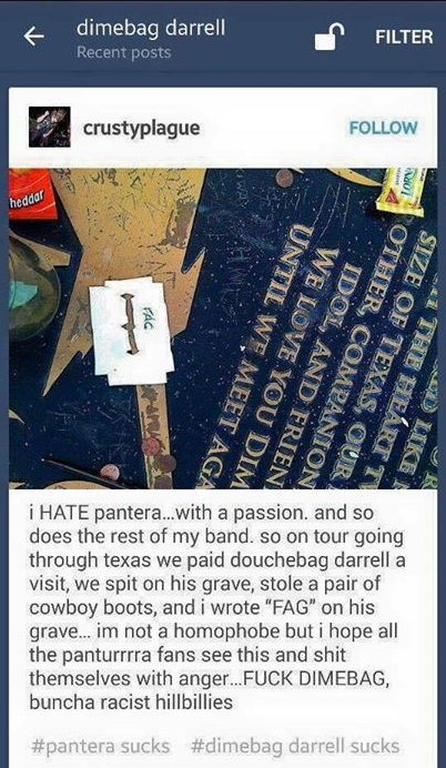 Dimebag Darrell Abbott's Grave Allegedly Vandalized By Metal Singer ...