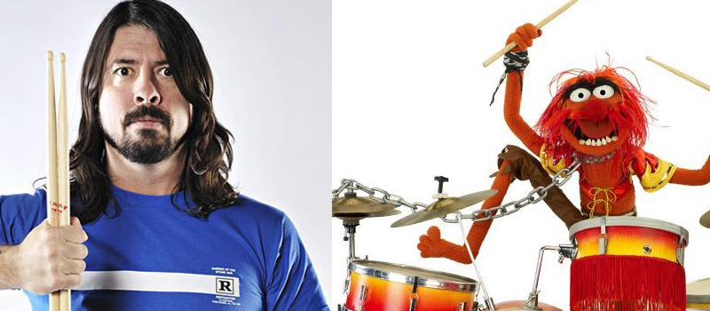 Foo Fighters' Dave Grohl To Face Animal In A Drum-off On 'The Muppets ...