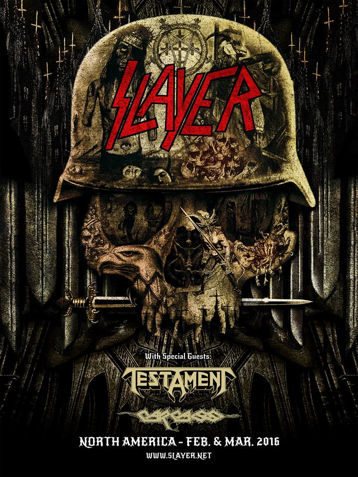 Slayer, Testament & Carcass North American Tour Announced - Theprp.com