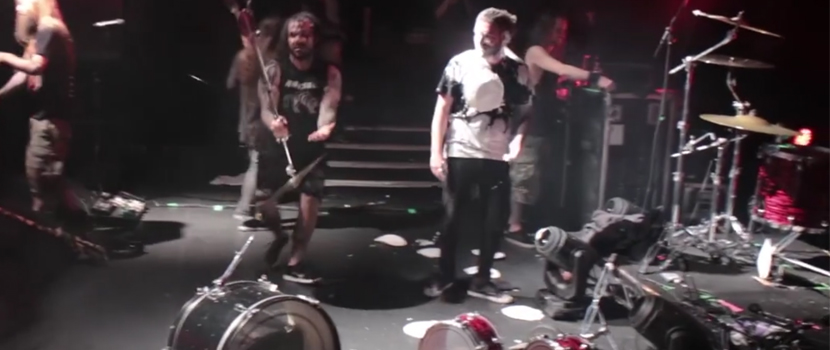 Suicide Silence Set Guitar On Fire, Send Drums & Speakers Crowd Surfing ...