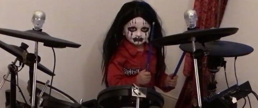Heres The 5 Year Old Viral Slipknot Drummer Covering Before I Forget